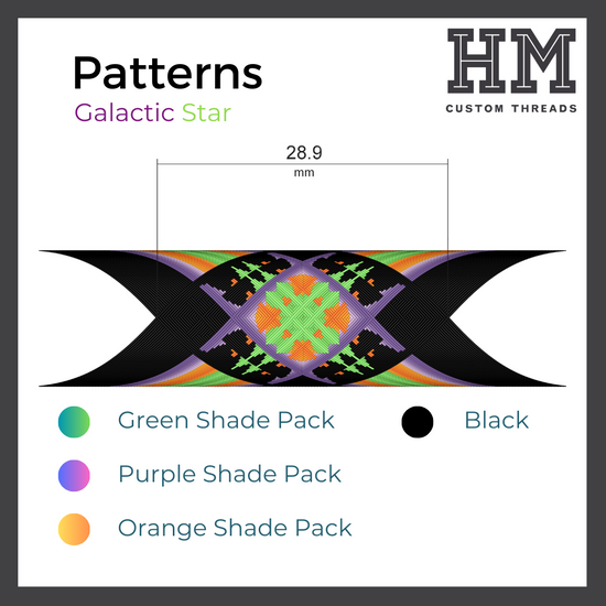 Galactic Star Pattern Step by Step – HM Custom Threads